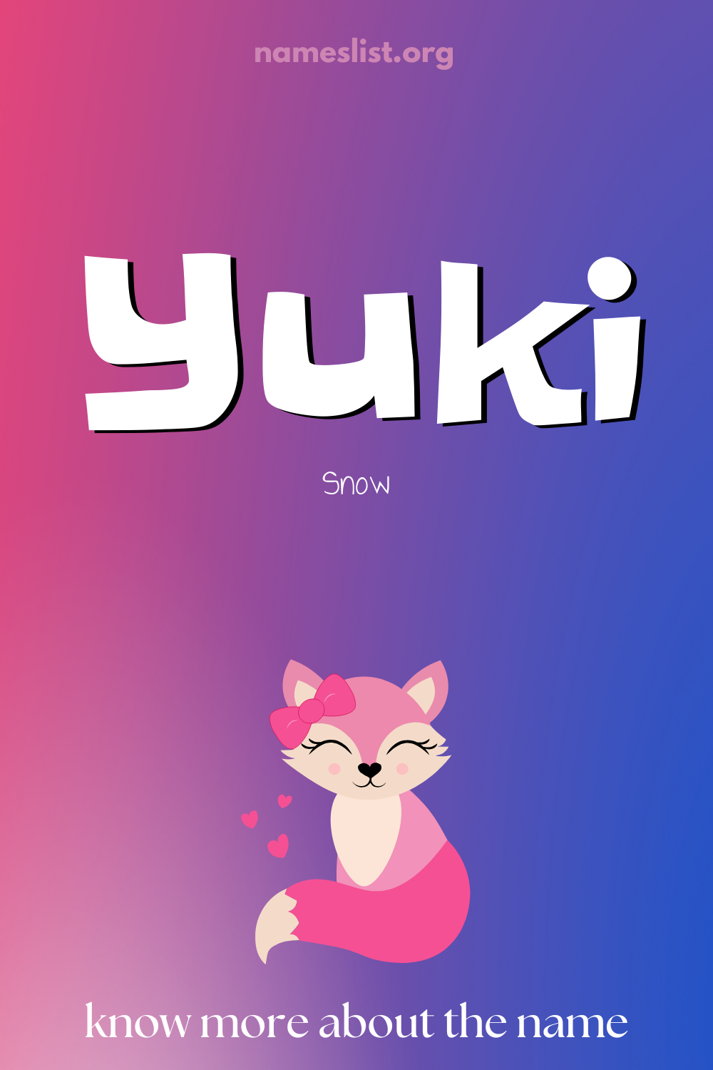 Name Yuki meaning, origin, popularity